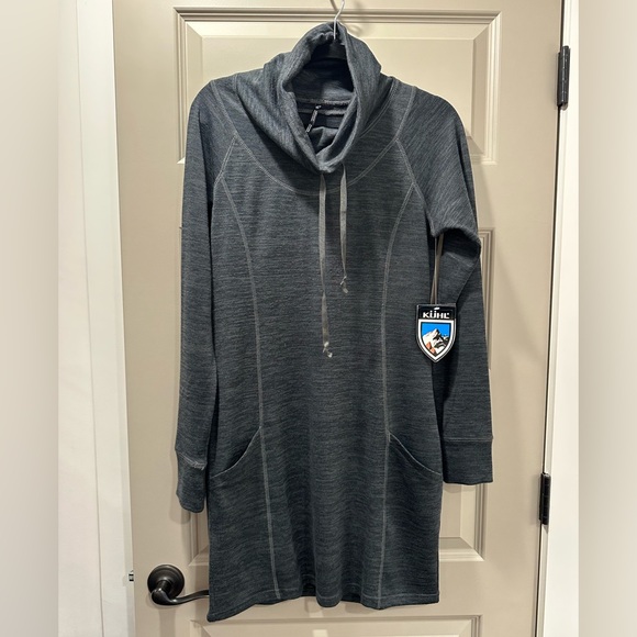 Kuhl | Dresses | Nwt Kuhl Lea Carbon Long Sleeve Athleisure Dress ...